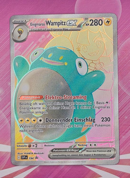 Pokemon Promo Karte Enigmaras Wampitz ex (Gebraucht) in Moosseedorf für ...
