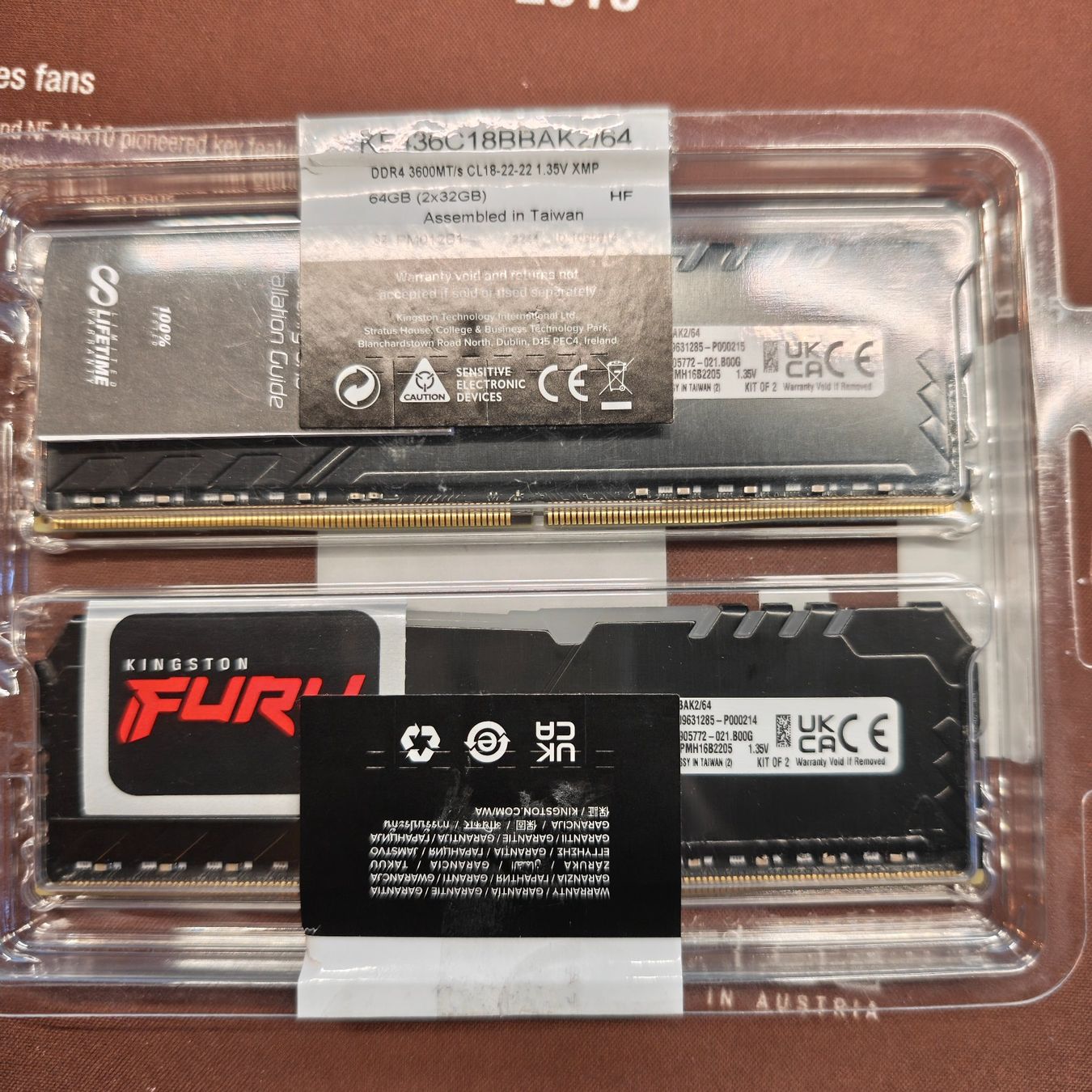 💻 DDR4 RAM Kingston FURY 64GB 3600MHz – Top Zustand 💯 (Neu (gemäss ...