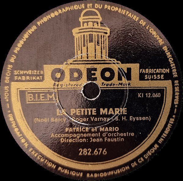 2 Disques 78 tours Patrice et Mario (D'occasion) à Fribourg pour CHF 4 ...