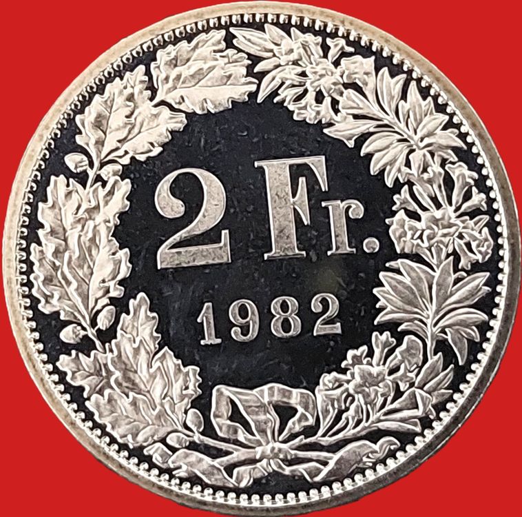2 Franken 1982 stgl. / aus Münzsatz | Kaufen auf Ricardo