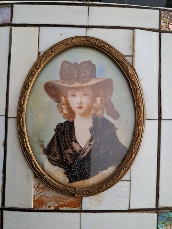 2 Antike Miniatur Porträtbilder um 1900 | Kaufen auf Ricardo