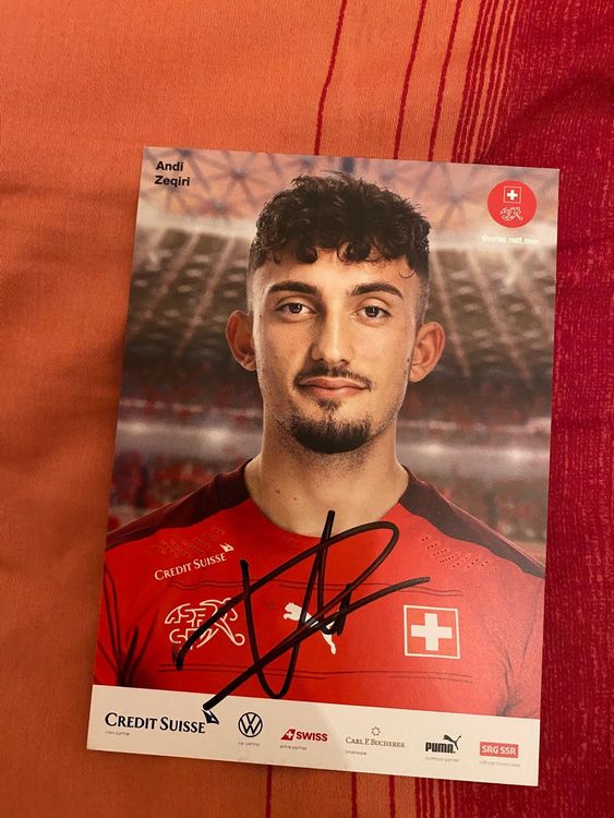 Autogrammkarte Andi Zeqiri handsigniert (Gebraucht) in Rüschlikon für CHF 3.5 – mit Lieferung ...