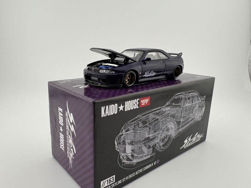 Mini GT Kaido House Nissan Skyline GT-R R33 Active Carbon (Neu (gemäss ...