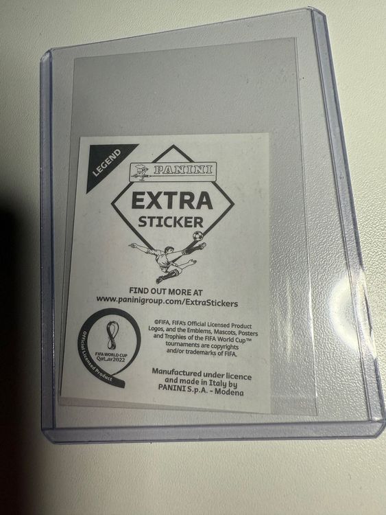 Panini WM 2022 Qatar Extra Sticker Cristiano Ronaldo Gold (Neu (gemäss ...