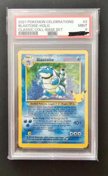 Blastoise / Turtok Holo Celebrations PSA 9 | Kaufen auf Ricardo