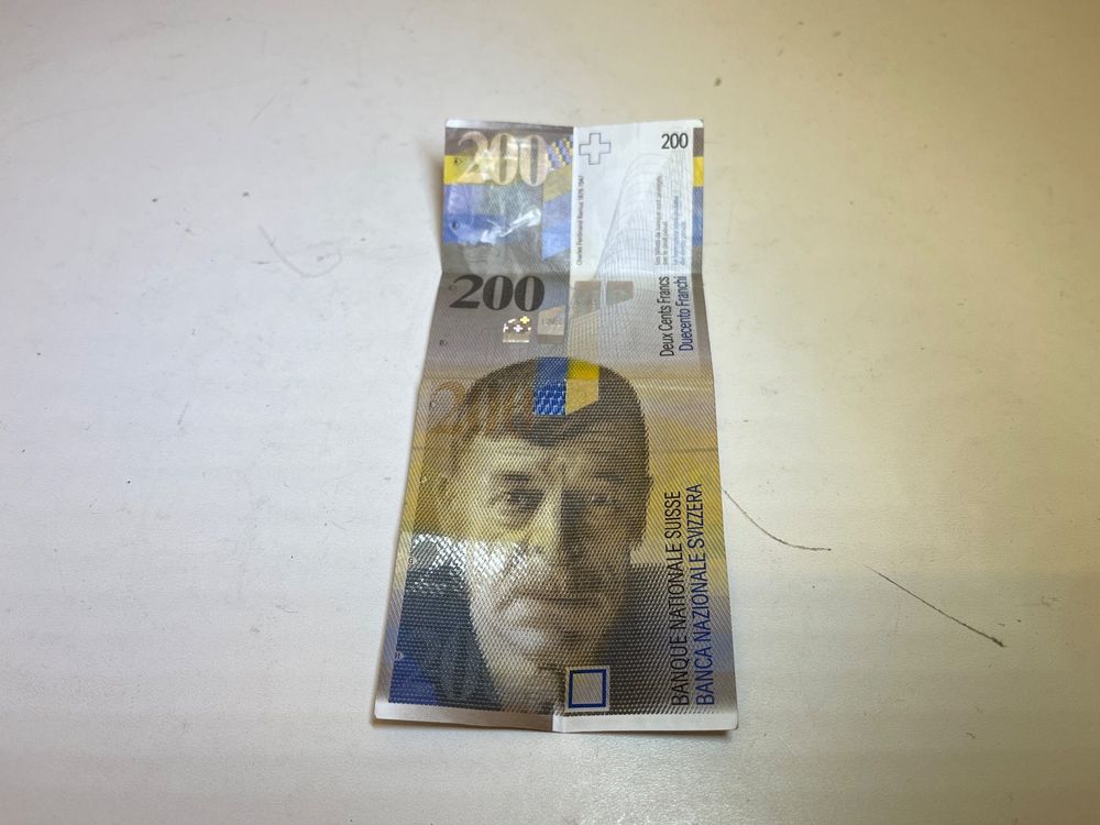 Alte 200 Franken Banknote (Gebraucht) in Künten für CHF 195 – mit ...