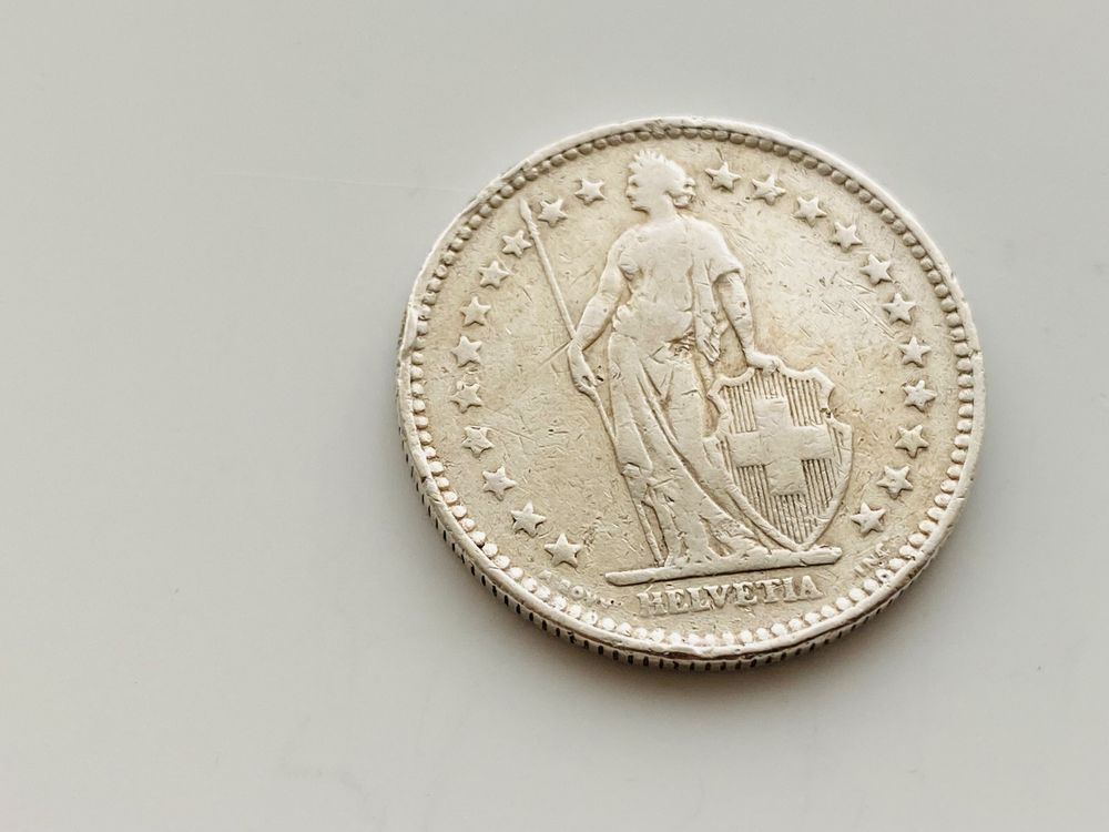 1894 Silber 2 Franken Münze Schweiz Zustand gut ab 1.- | Kaufen auf Ricardo