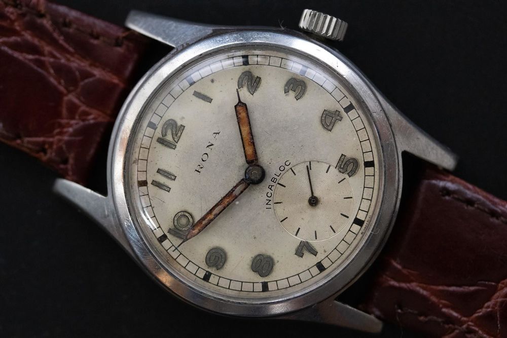 AS 1203 - Rare Rona Military Herrenuhr / Sammleruhr -4M (Gebraucht) in ...