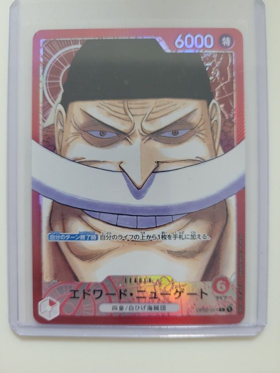 One Piece TCG Leader Whitebeard Parallel JP (Neu (gemäss Beschreibung ...