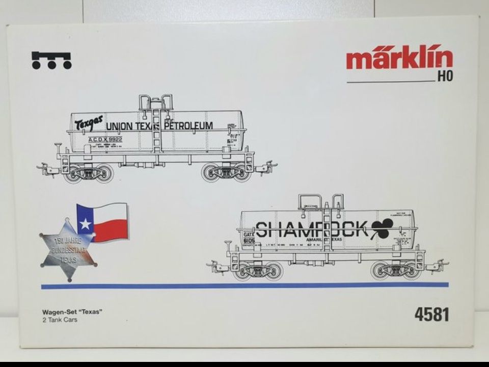 Märklin 4581 Set 2 Vagoni Cisterna Texas H0 Nuovo OVP (Gebraucht) in ...