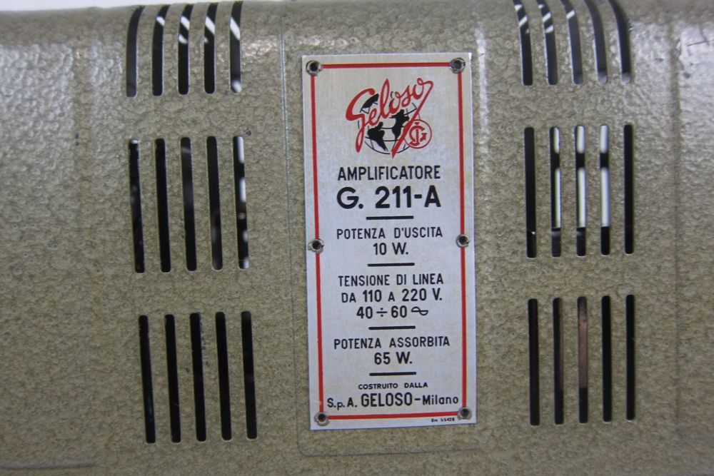 GELOSO G211-A 1954 TUBE GUITAR AMP HEAD 12AX7 6V6 (Defekt) in Fahrweid ...