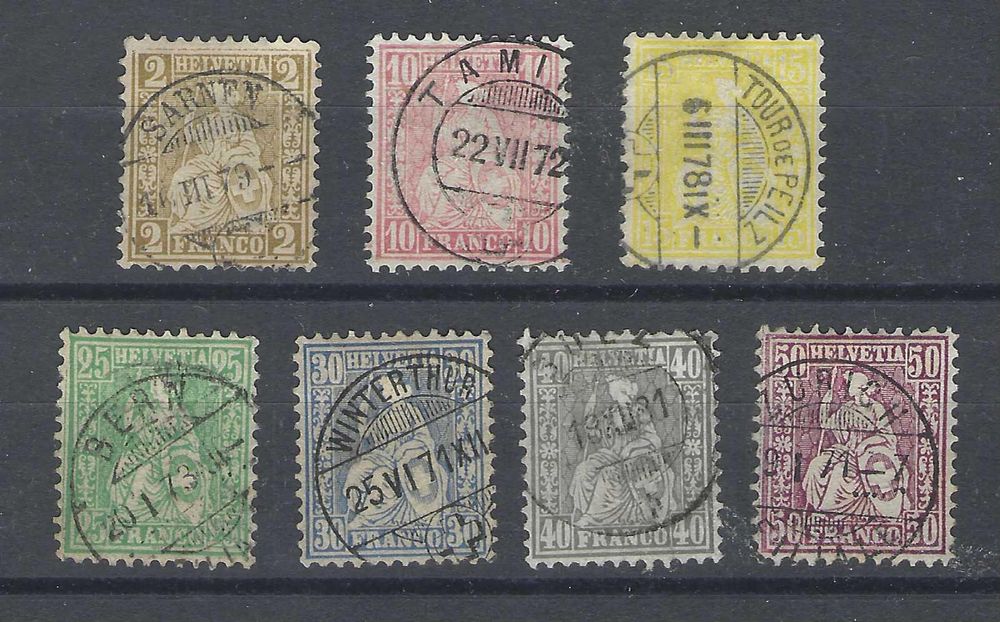 1867-1878 Sitzende Helvetia gest. | Kaufen auf Ricardo