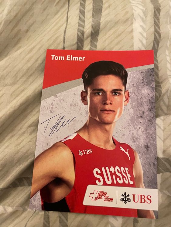 Autogrammkarte Tom Elmer (Gebraucht) in Rüschlikon für CHF 11.5 – mit ...