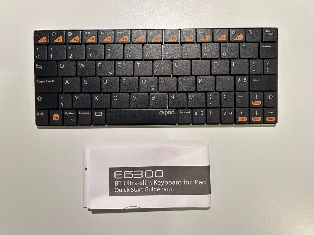 Rapoo E6300 Bluetooth Keyboard Ultra-Slim für iPad / iPhone | Kaufen ...