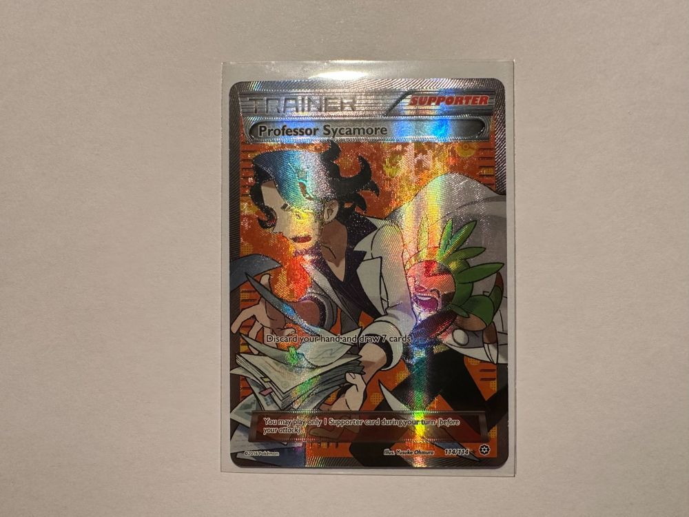 Trainer Professor Sycamore Fullart XY Steam Siege EN | Kaufen auf Ricardo