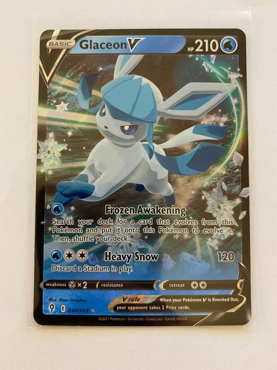 Pokemon Glaceon V 040/203 Evolving Skies EN | Kaufen auf Ricardo