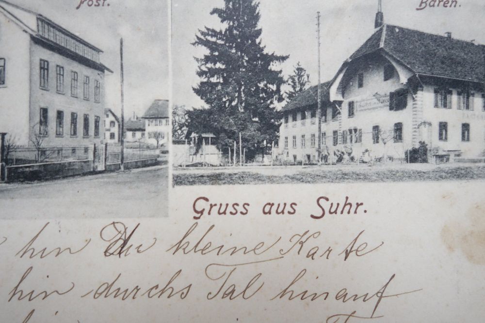 SUHR - Gruss aus Suhr - 4-Bild Karte - gelaufen 1906 (Gebraucht) in für ...