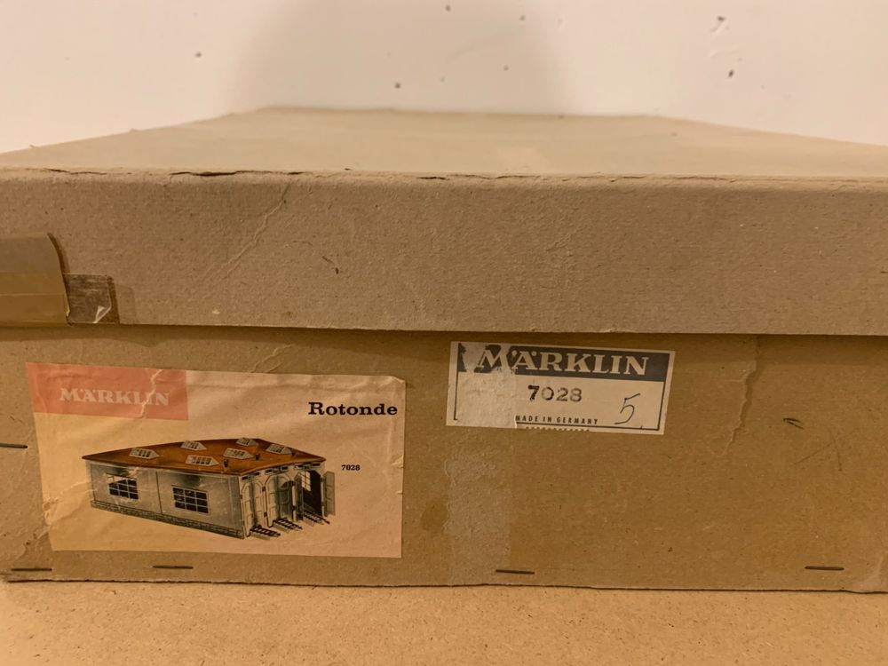 Märklin 7028, dreiständiger Lokschuppen Metall, H0, OVP (Gebraucht) in ...