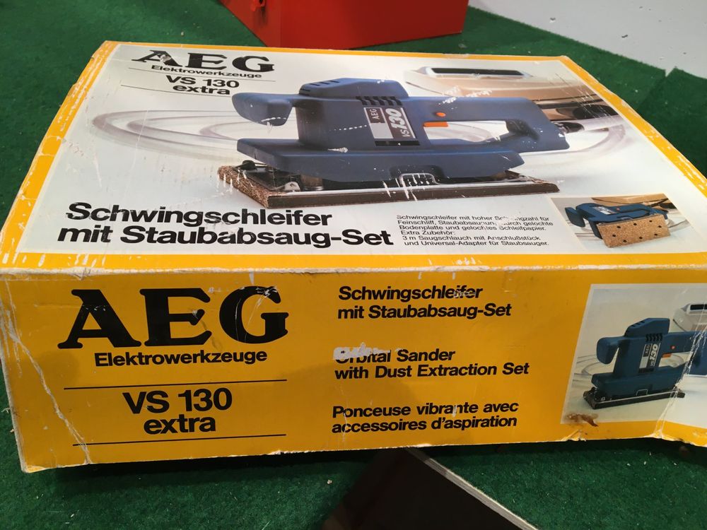 AEG Schwingschleifer VS 130 extra mit Staubabsaug-Set OVP | Kaufen auf Ricardo