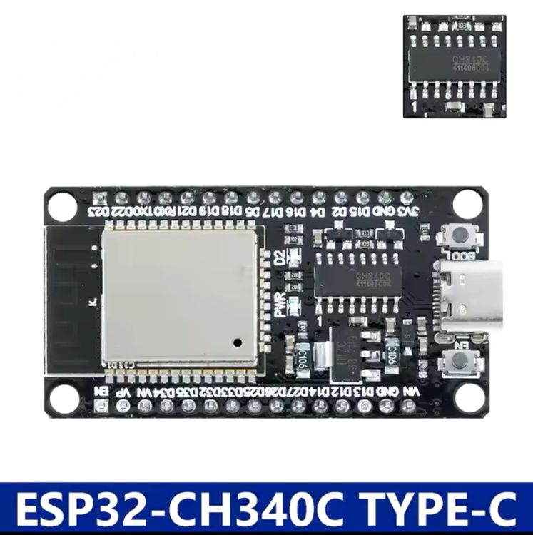 ESP32-CH340C TYPE-C Entwicklungsboard (Neu und originalverpackt) in ...