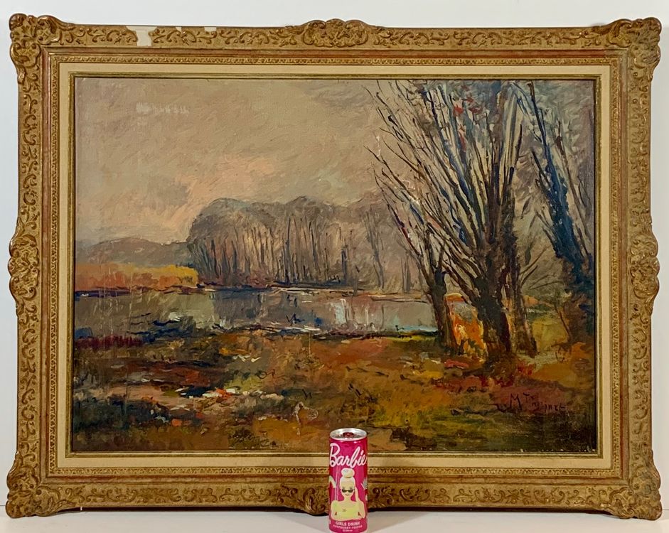 Max Robert Theynet (1875-1949) grosses Landschaft Gemälde (Gebraucht ...