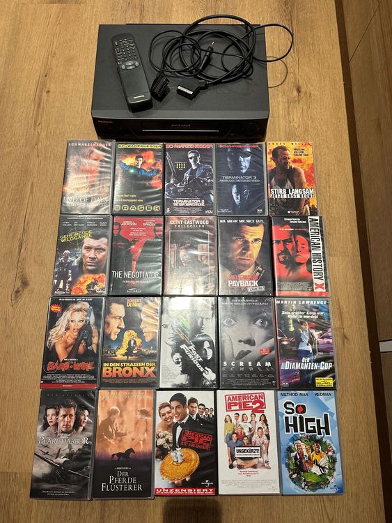 VHS Rekorder mit VHS Kasetten (Gebraucht) in Matten b. Interlaken für CHF 60 – mit Lieferung auf ...