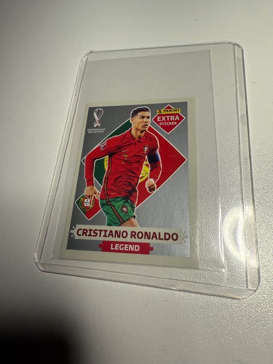 Panini WM 2022 Qatar Extra Sticker Cristiano Ronaldo Silver | Kaufen ...