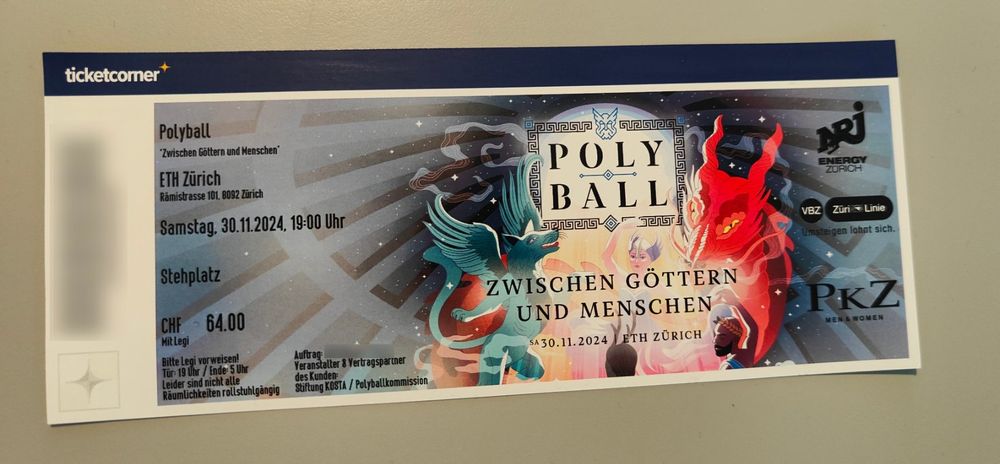 Polyball 2024 - Ticket (mit Legi) (Neu (gemäss Beschreibung)) in Mels für CHF 179 – mit ...