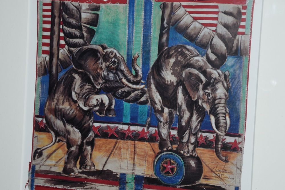 ORIGINAL ROLF KNIE ELEFANTEN SIGNIERT GERAHMT (Gebraucht) in Wohlen AG für CHF 75 – mit ...