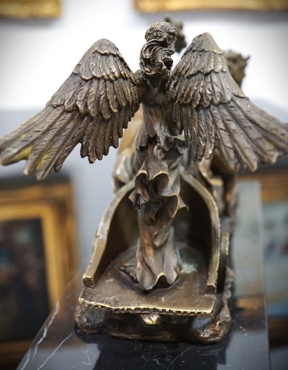 BRONZE SKULPTUR SIEGESGÖTTIN NIKA STREITWAGEN MYTHOLOGIE (Gebraucht) in Vettweiß für CHF 402 ...