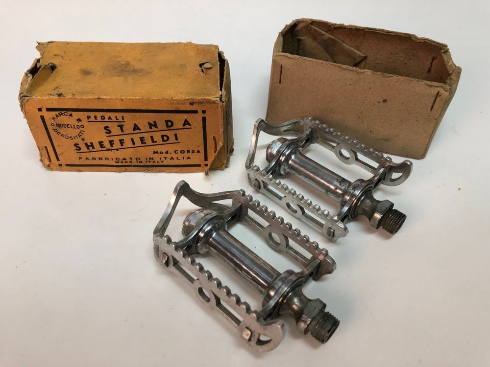 NOS, SHEFFIELD Pedale, Mod. Corsa, 1940er-50er, BIANCHI (Gebraucht) in ...