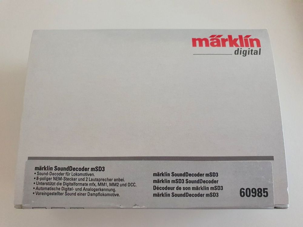Märklin SoundDecoder mSD3 60985 (Neu und originalverpackt) in ...