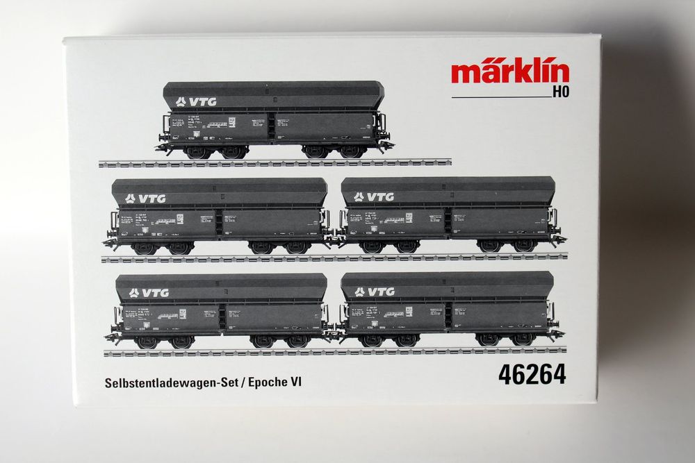 MÄRKLIN 46264 - Selbstentladewagen-Set "VTG" 5 Stück (Neu und ...