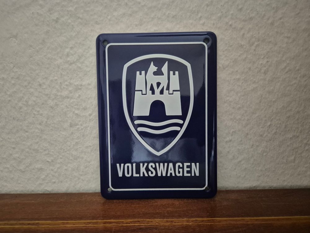 Emailschild VW Werkstatt Auto Service Garage Emaille Schild (Neu ...