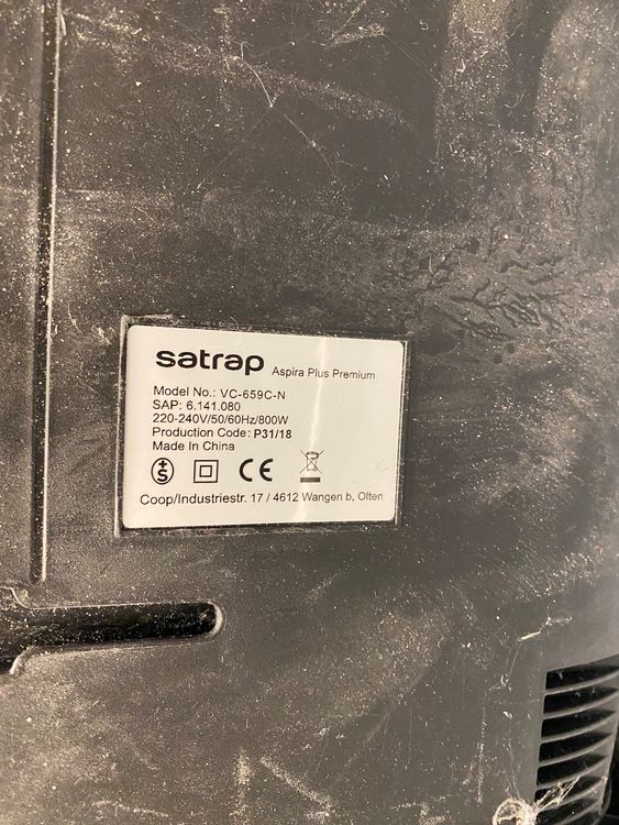 STAUBSAUGER “SATRAP” AB 1.- !!! | Kaufen auf Ricardo