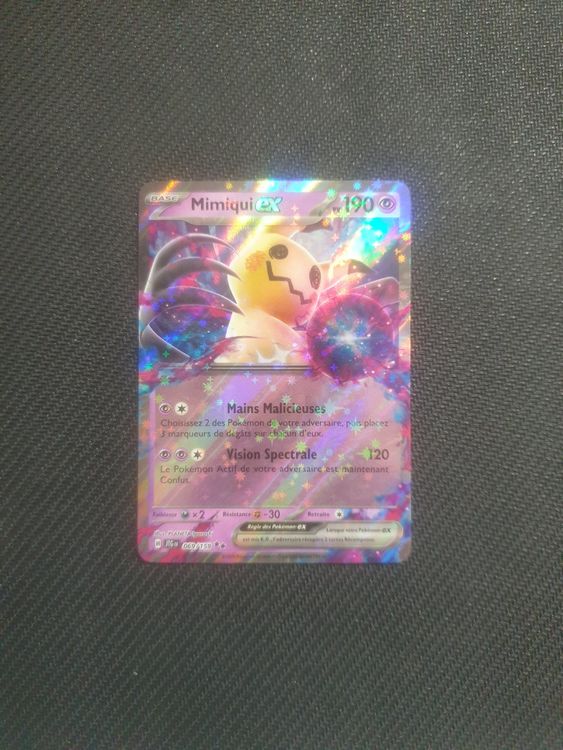Carte Pokémon Mimiqui EX - EV09 069/159 - FRANCAIS (Neuf (Voir ...