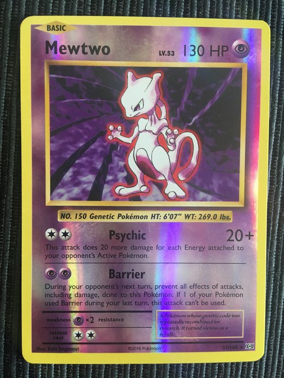 Pokemon Mewtwo Reverse Holo XY Evolutions | Kaufen auf Ricardo