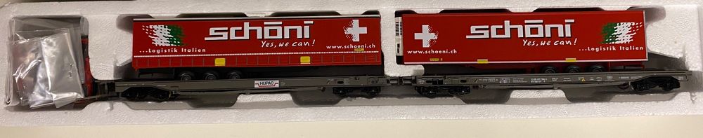 TOP: Roco 66604 Doppeltragwagen „Schöni“ (Neu (gemäss Beschreibung)) in ...