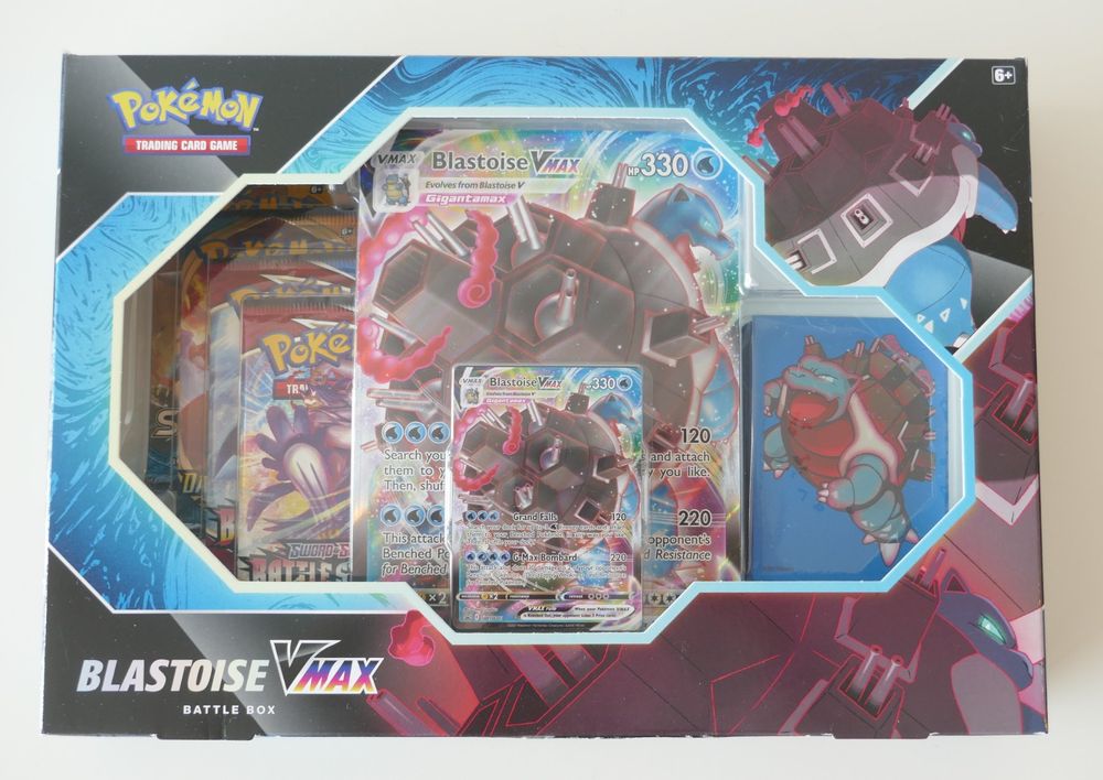 Pokémon Blastoise VMAX Battle Box (4 boosters) EN (Neu und ...