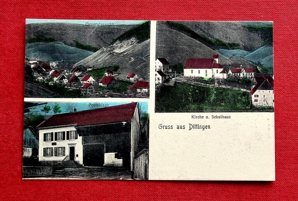 Dittingen - Dorfansicht - Postablage - 1916 (Gebraucht) in Rothrist für CHF 58 – mit Lieferung ...