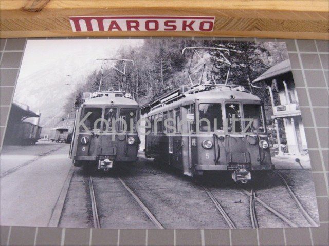 Echtfoto: Schwanden mit Sernftalbahn, ca 1968, Sernftalbahn (Gebraucht) in Malters für CHF 9 ...