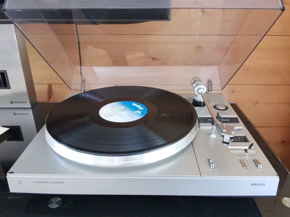 Philips F7213 Plattenspieler Vintage Turntable Teildefekt (Gebraucht ...