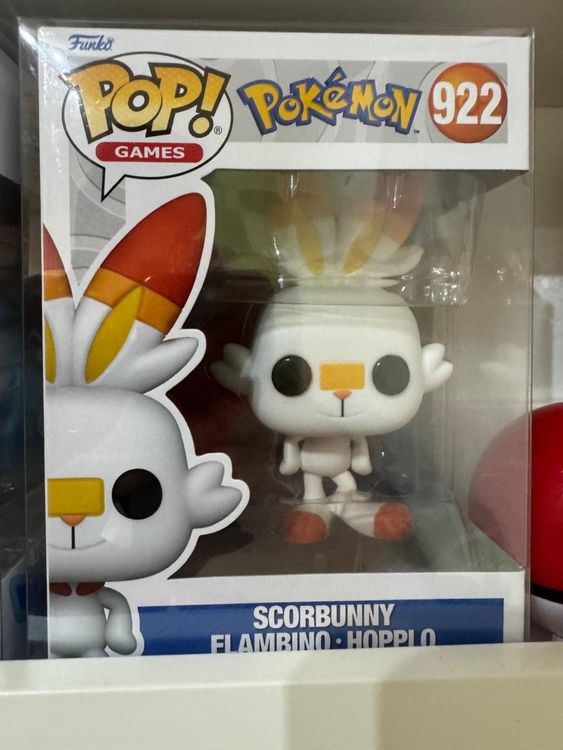 Funko Pop Scorbunny #922 Pokémon Nuovo 🔥🐇 (Nuovo e nell'imballaggio ...
