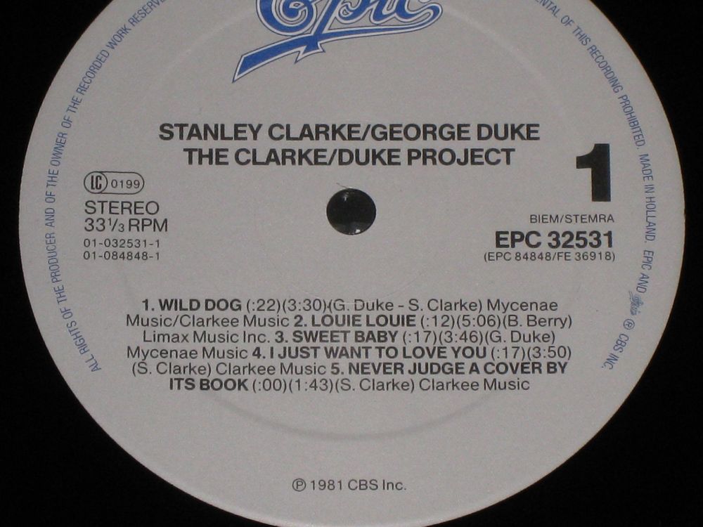 LP - STANLEY CLARKE/GEORGE DUKE - THE CLARKE / DUKE PROJECT | Kaufen ...