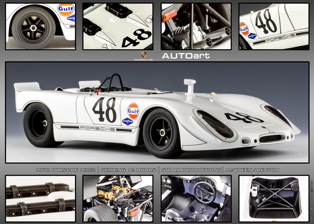 Autoart Porsche 908/02 Sebring 1970 (Gebraucht) in Lüsslingen für CHF ...