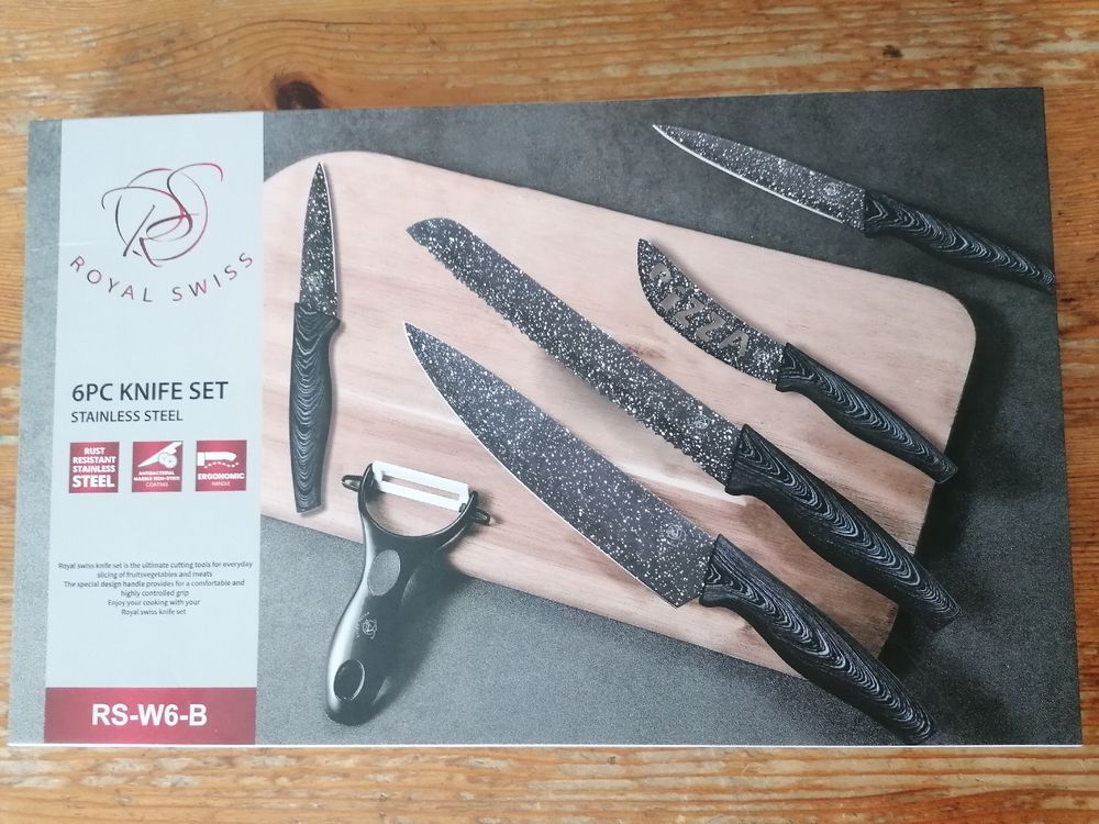 Küchen Messerset Royal Swiss Stainless Steel 6er Set, scharf (Neu und ...