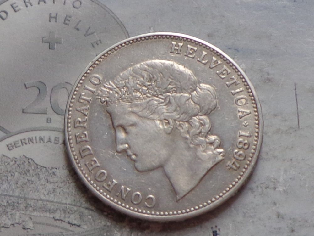 5 Fr. 1894 B Belle pièce TRES TRES RARE - dép. à 1 Fr... | Kaufen auf Ricardo