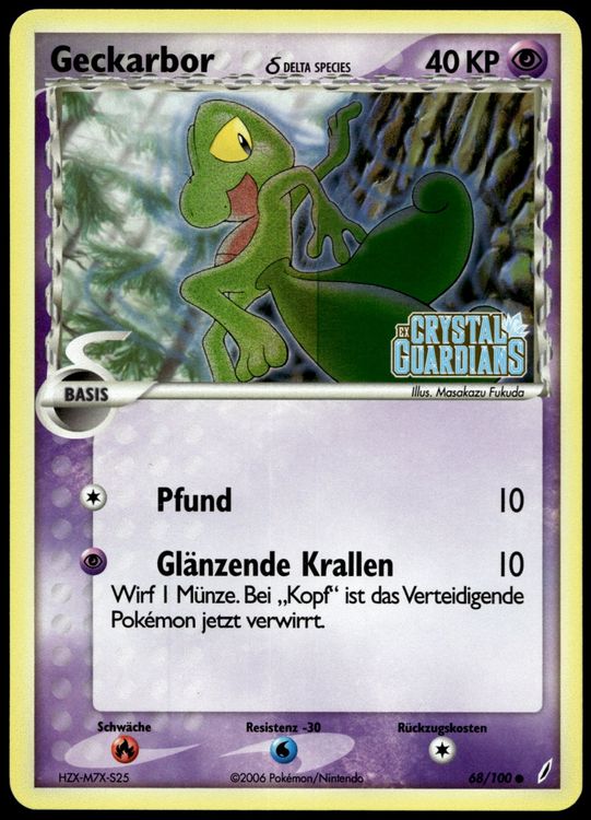 Geckarbor 68/100 Rev-Holo Pokémon EX Crystal Guardians ab 1 (Gebraucht ...