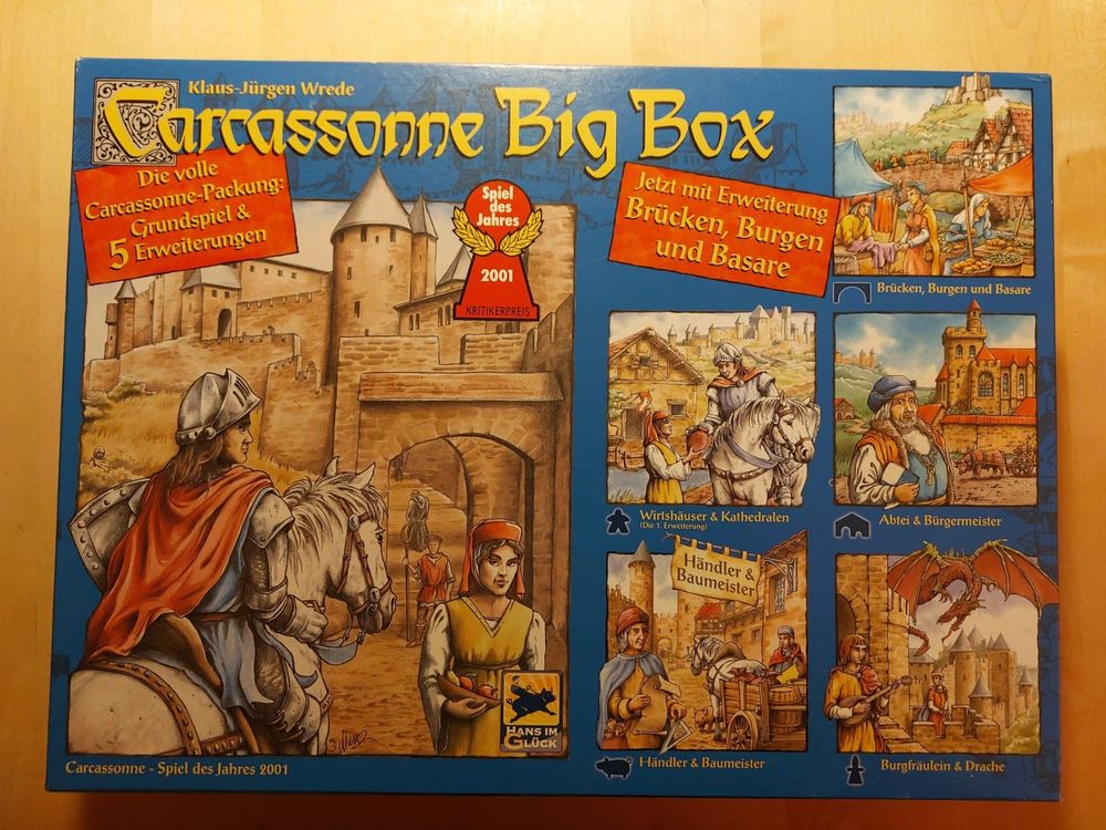 CARCASSONNE BIG BOX - Grundspiel plus 5 Erweiterungen | Kaufen auf Ricardo