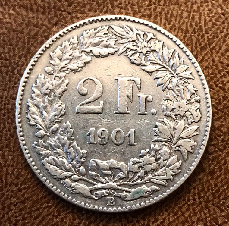 2 Franken Silber Jahrgang 1901 VZGL | Kaufen auf Ricardo